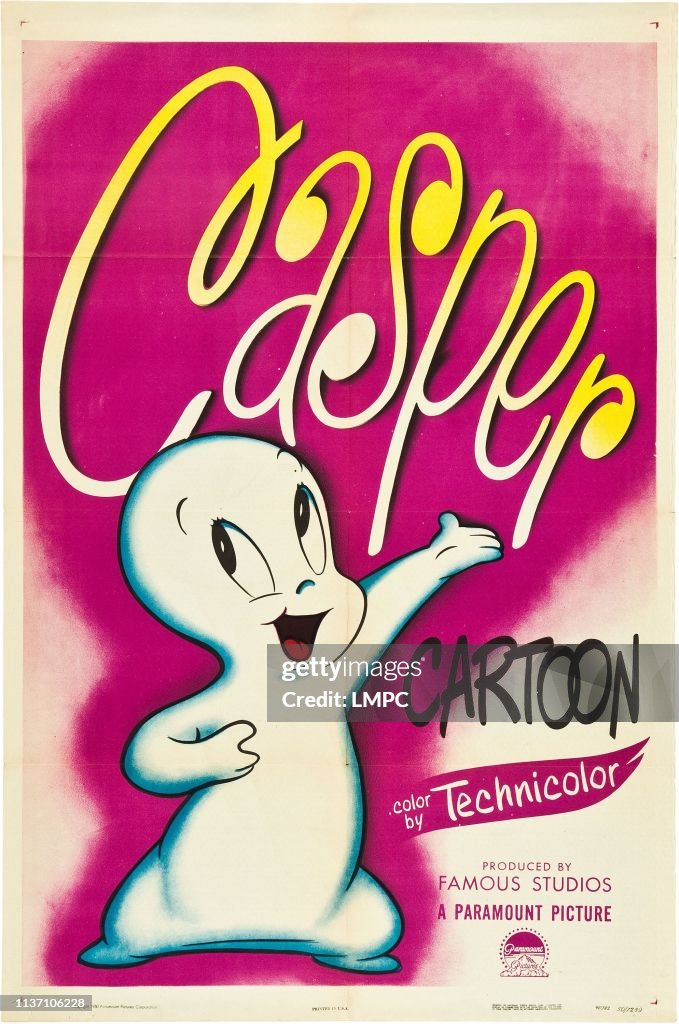 Casper The Friendly Ghost, poster, 1945. News Photo - Getty Images Casper The Friendly Ghost, poster, 1945. News Photo - Getty Images
