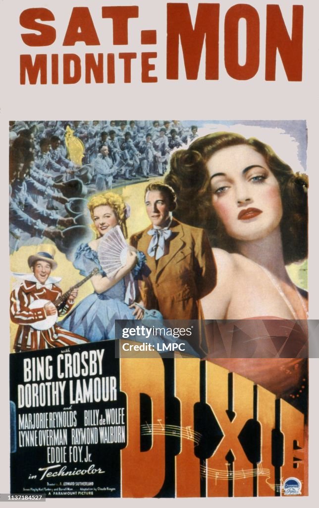 Dixie, poster, Bing Crosby, Marjorie Reynolds, Dorothy Lamour, 1943 ... Dixie, poster, Bing Crosby, Marjorie Reynolds, Dorothy Lamour, 1943 ...