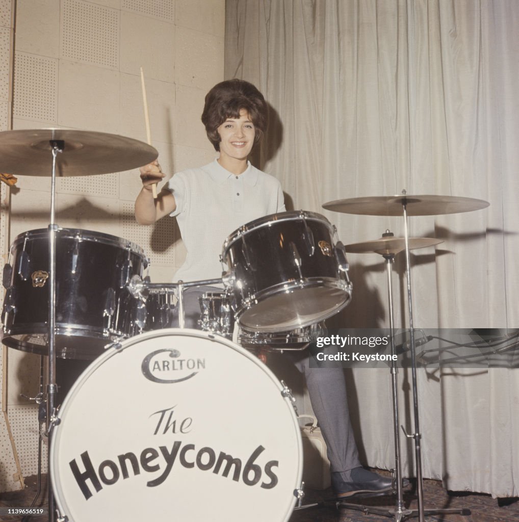 Honey Lantree The Drummer For English Beat Group The Honeycombs