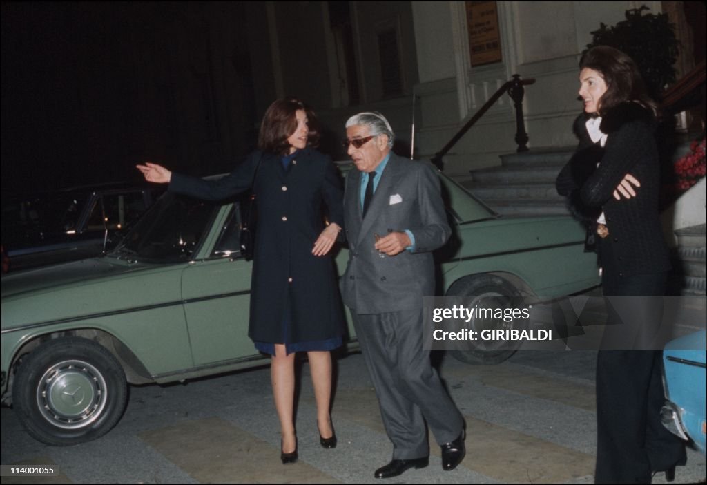 Aristote Onassis In France In 1974 With Christina And Jacqueline News Photo Getty Images