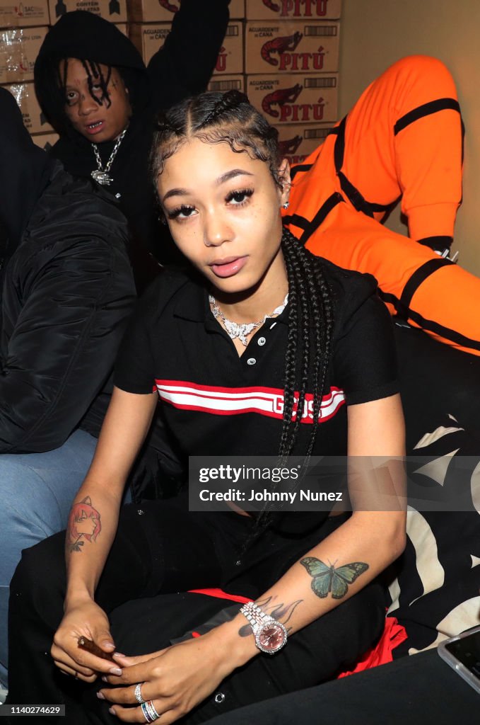 Trippie Redd And Coi Leray Backstage At S O B S On April 29 2019 In