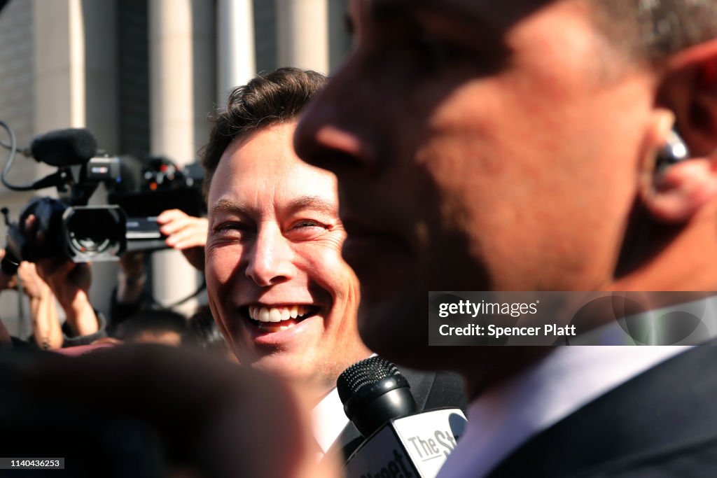 Tesla Ceo Elon Musk Exits Federal Court After Attending A Hearing On
