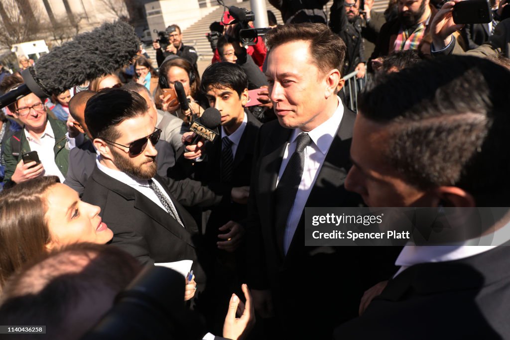 Tesla Ceo Elon Musk Exits Federal Court After Attending A Hearing On
