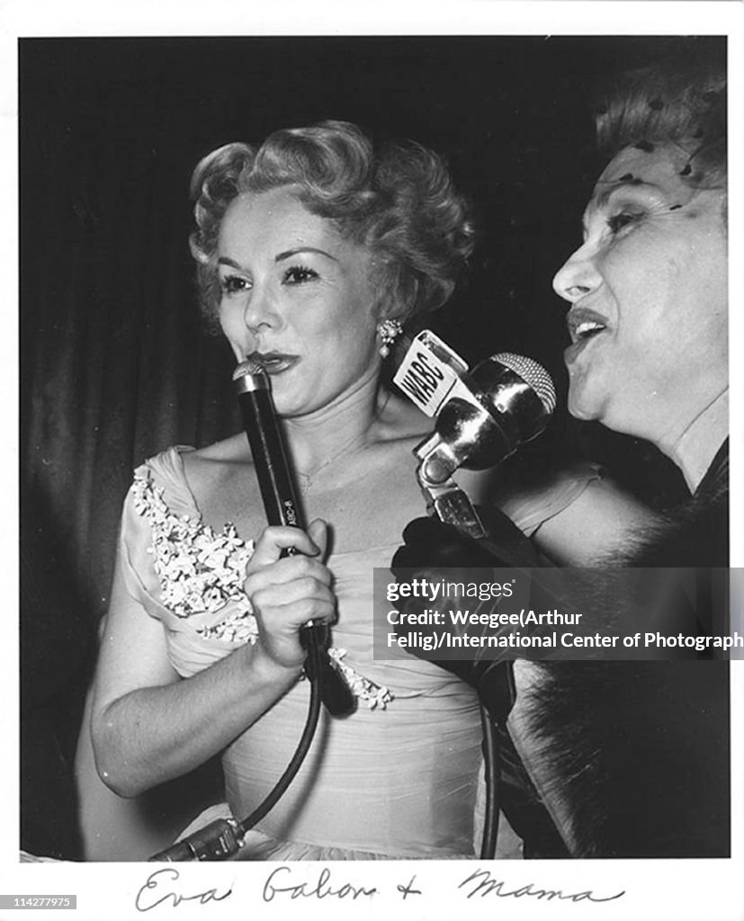 Hungarian Born Socialite And Actress Eva Gabor And Her Mother Jolie