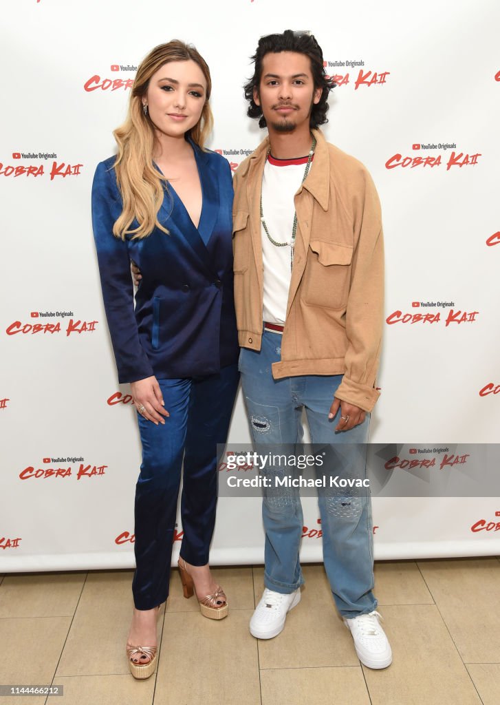 Peyton List And Xolo Maridueña Attend The Cobra Kai Premiere At The