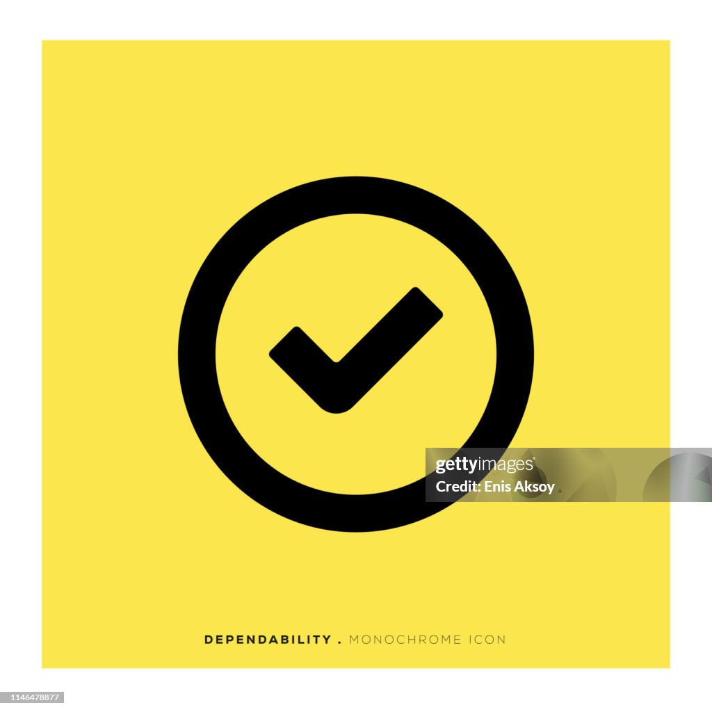 Dependability Monochrome Icon High-Res Vector Graphic - Getty Images Dependability Monochrome Icon High-Res Vector Graphic - Getty Images