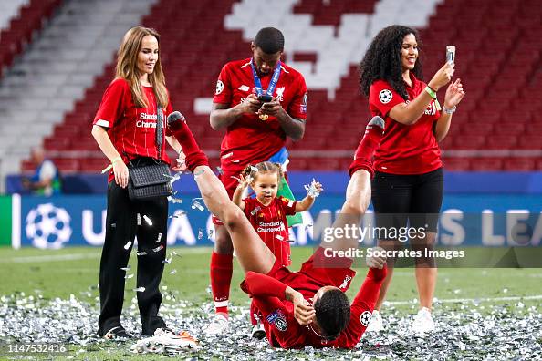 Virgil Van Dijk Of Liverpool Fc With His Daughter Nila Van Dijk News Photo Getty Images