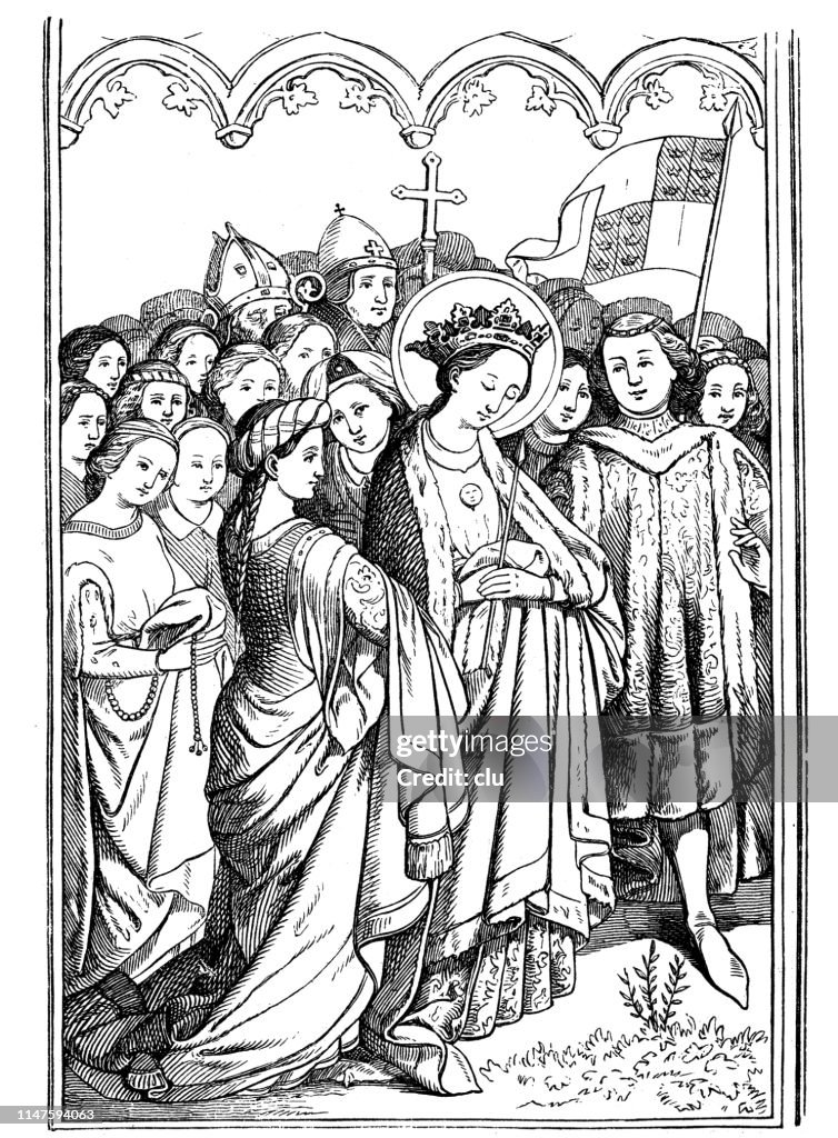 St Ursula With Her Virgins Cathedral Picture Cologne High Res Vector Graphic Getty Images