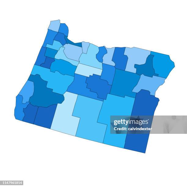 20 Oregon Map Counties Stock Photos, High-Res Pictures, and Images ... 20 Oregon Map Counties Stock Photos, High-Res Pictures, and Images ...