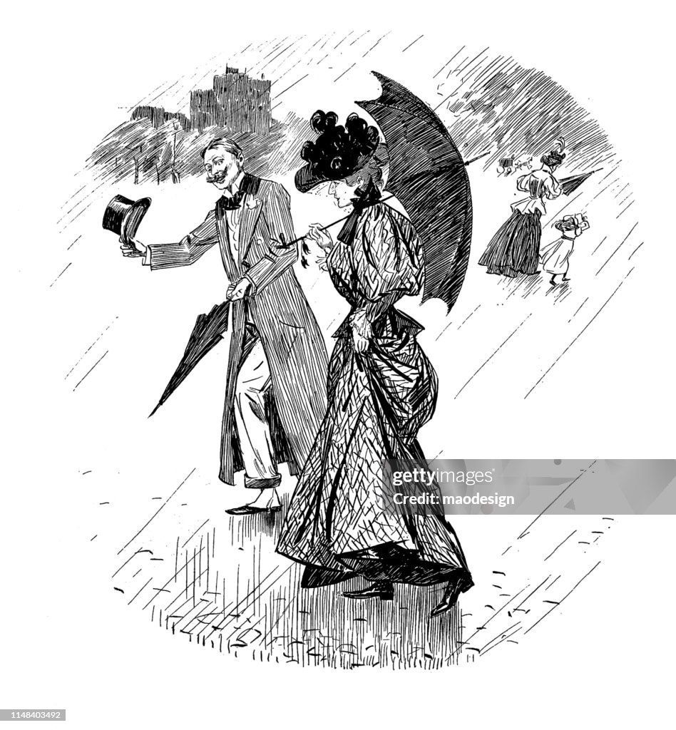Charming Man In The Rain High-Res Vector Graphic - Getty Images Charming Man In The Rain High-Res Vector Graphic - Getty Images