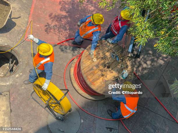 Fiber Optic Construction Photos And Premium High Res Pictures Getty