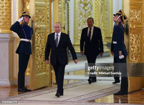President Putin Attends Reception For New Foreign Ambassadors Photos