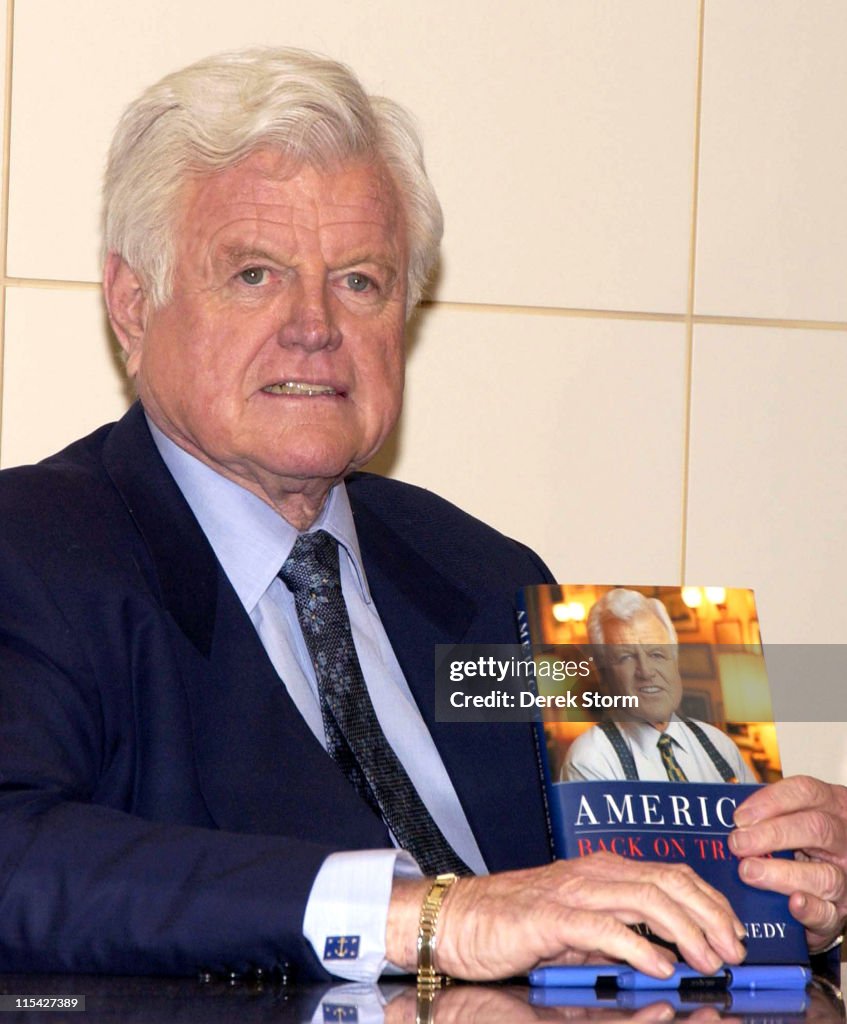 Senator Edward M Kennedy During Senator Edward M Kennedy Signs His News Photo Getty Images