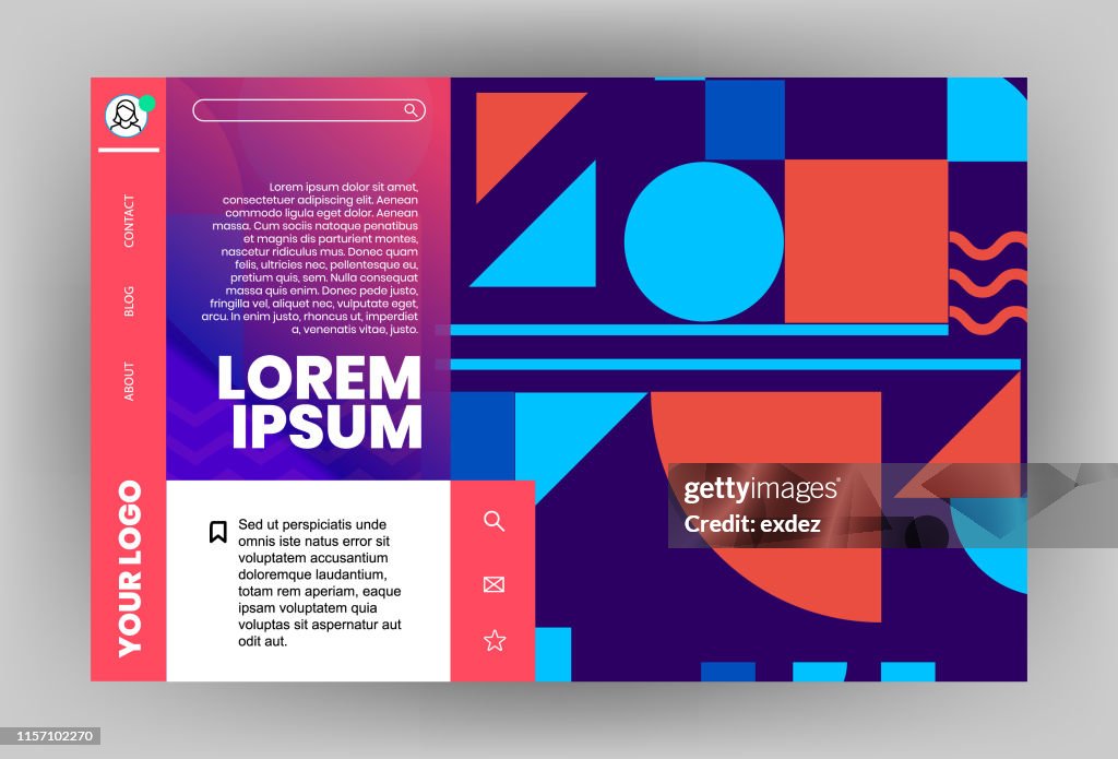 Modern Website Template Design High-Res Vector Graphic - Getty Images Modern Website Template Design High-Res Vector Graphic - Getty Images