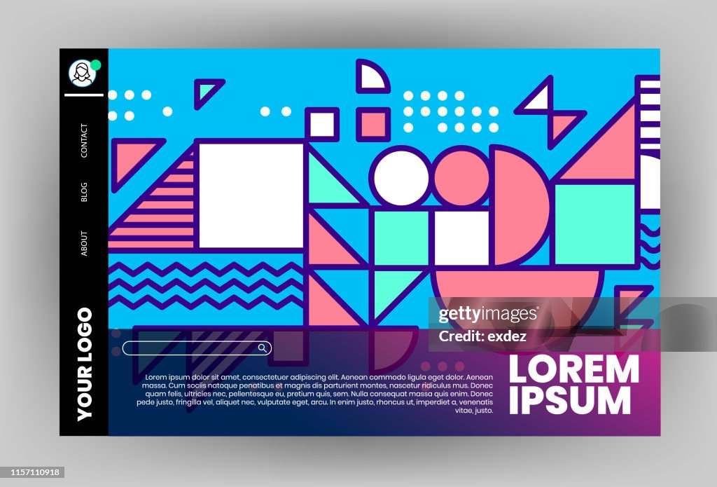 Modern Website Template Design High-Res Vector Graphic - Getty Images Modern Website Template Design High-Res Vector Graphic - Getty Images