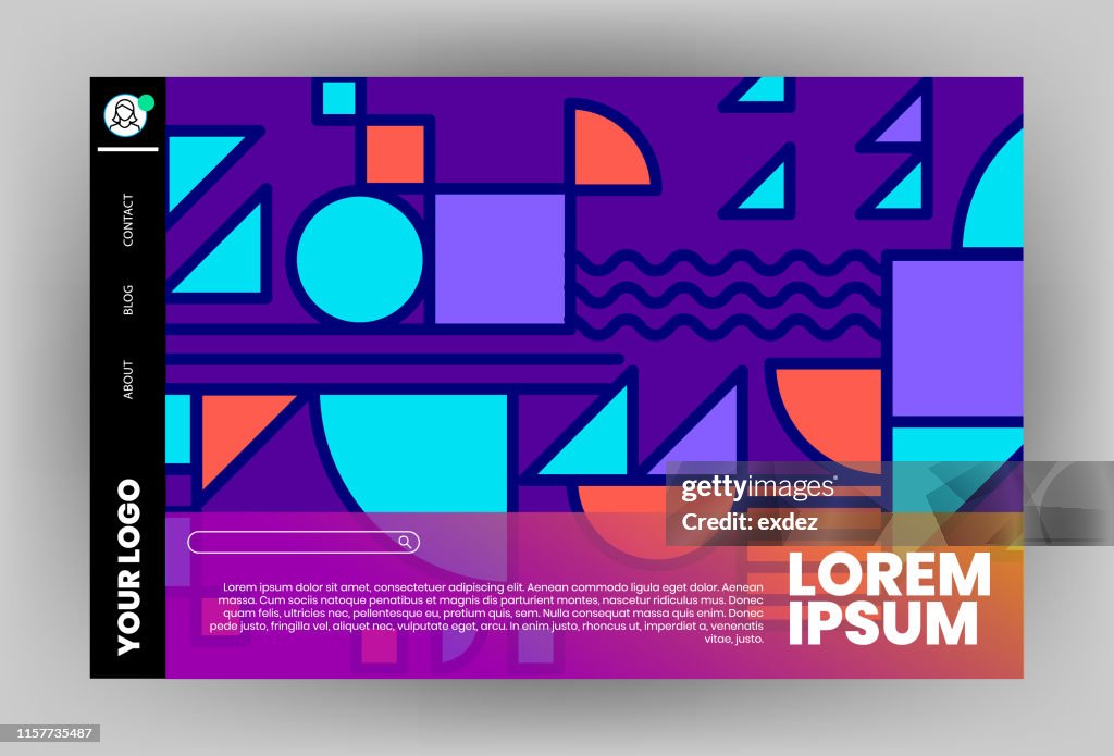 Modern Website Template Design High-Res Vector Graphic - Getty Images Modern Website Template Design High-Res Vector Graphic - Getty Images