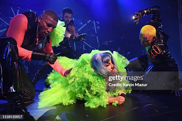 Lady Gaga performs onstage during SiriusXM + Pandora Present Lady ... Lady Gaga performs onstage during SiriusXM + Pandora Present Lady ...