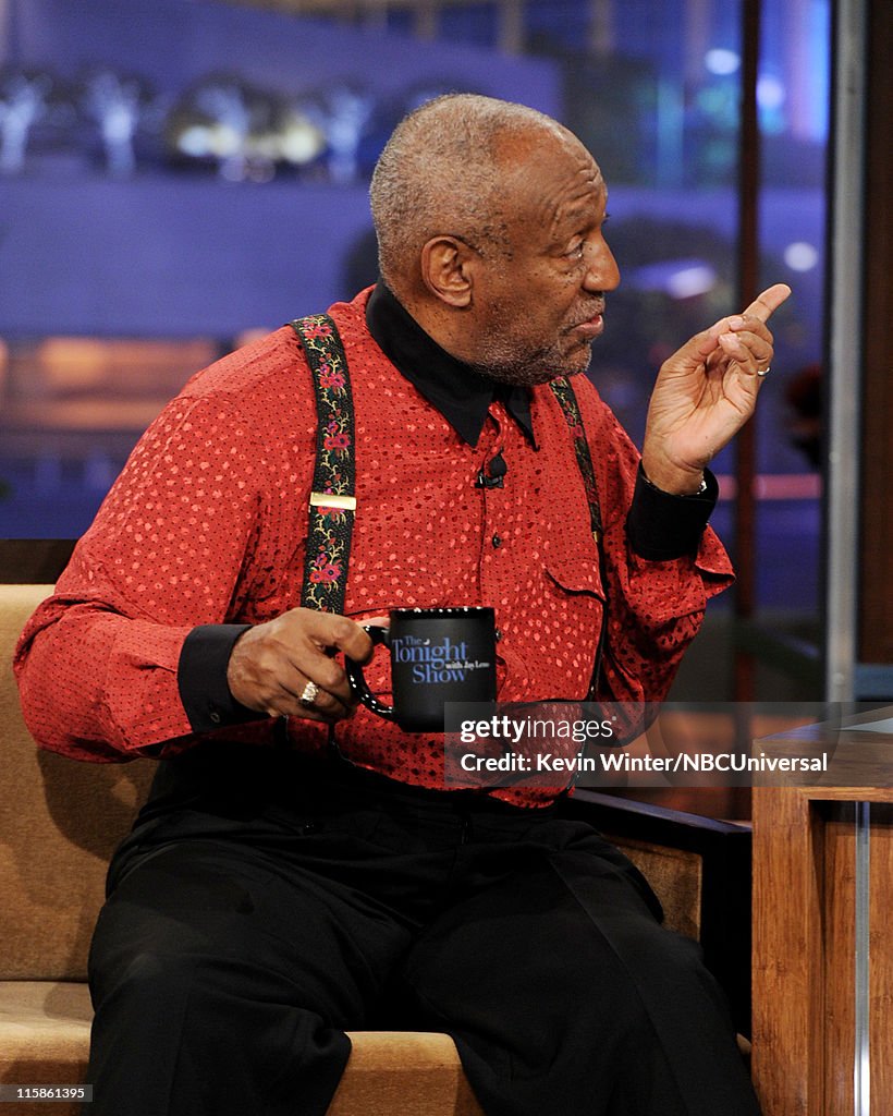 Comedian Bill Cosby Appears On The Tonight Show With Jay Leno At The