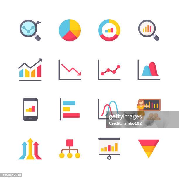 Chart And Diagram Flat Icons Material Design Icons Pixel Perfect For