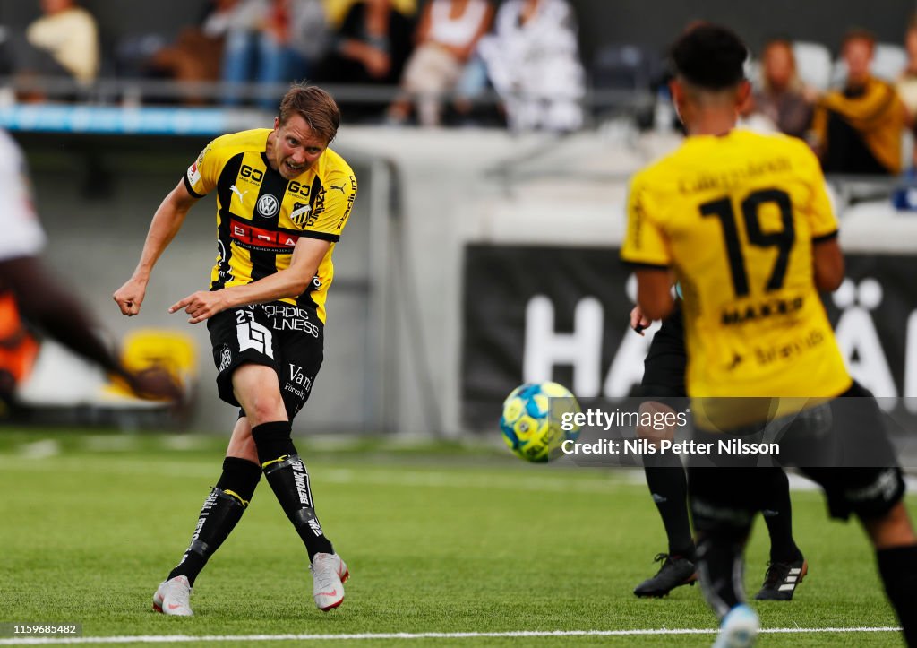 Viktor Lundberg Of Bk Häcken Shoots During The Allsvenskan Match