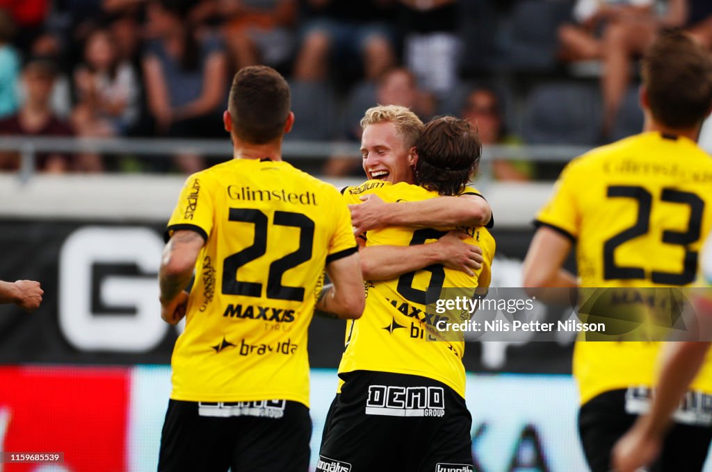 Gustav Berggren Of Bk Häcken Celebrates After Scoring To 2 1 During