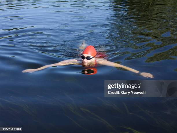 Woman Wild Swimming River Photos And Premium High Res Pictures Getty
