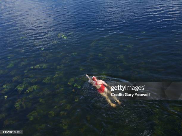 Woman Wild Swimming River Photos And Premium High Res Pictures Getty