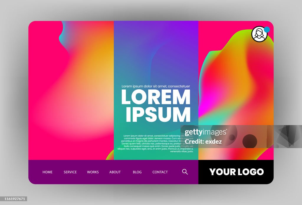 Modern Website Template Design High-Res Vector Graphic - Getty Images Modern Website Template Design High-Res Vector Graphic - Getty Images