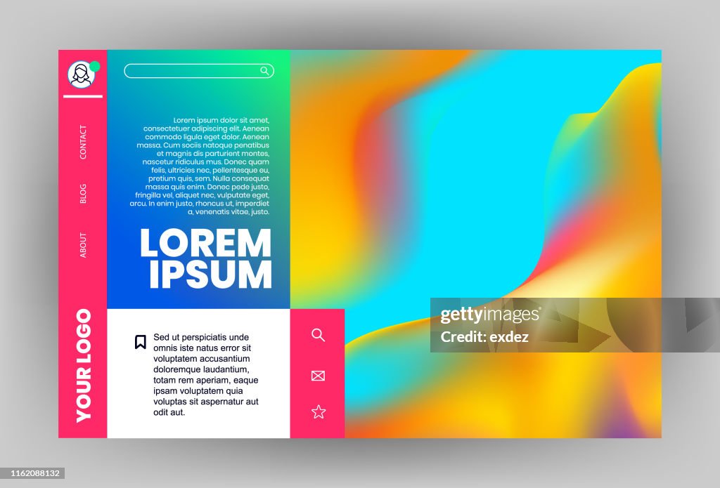 Modern Website Template Design High-Res Vector Graphic - Getty Images Modern Website Template Design High-Res Vector Graphic - Getty Images