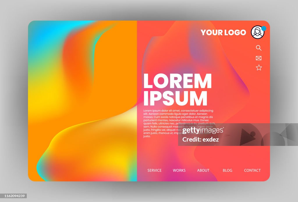 Modern Website Template Design High-Res Vector Graphic - Getty Images Modern Website Template Design High-Res Vector Graphic - Getty Images