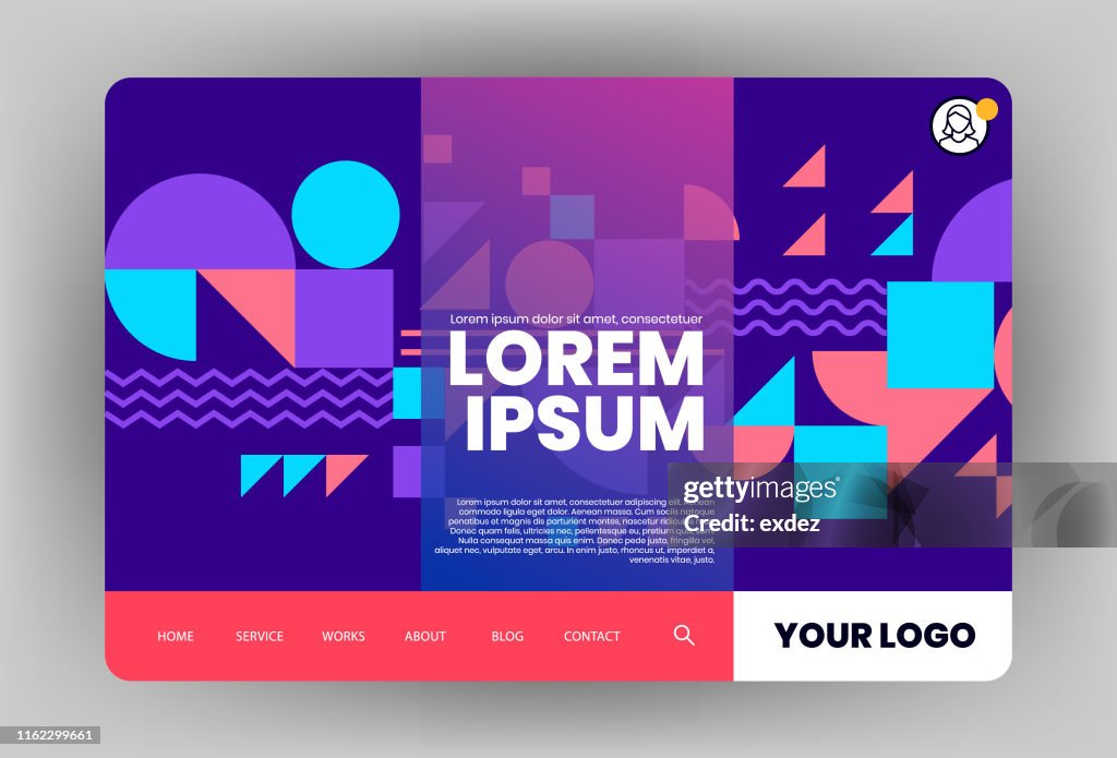 Modern Website Template Design High-Res Vector Graphic - Getty Images Modern Website Template Design High-Res Vector Graphic - Getty Images