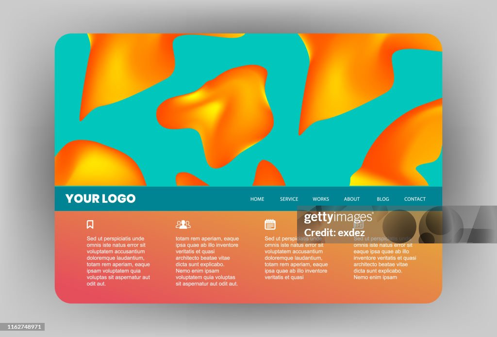 Modern Website Template Design High-Res Vector Graphic - Getty Images Modern Website Template Design High-Res Vector Graphic - Getty Images