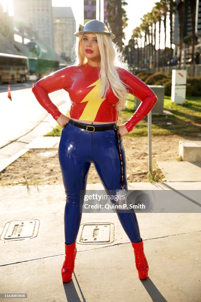 A Cosplayer Attends 2019 Comic Con International On July 19 2019 In