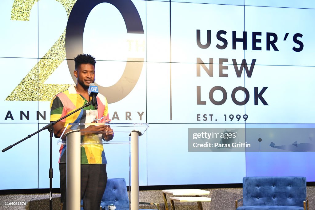 Recording artist Usher onstage during Usher New Look Foundation... News ... Recording artist Usher onstage during Usher New Look Foundation... News ...
