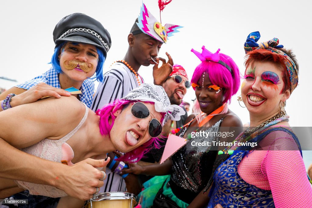Parade Goers During Brighton Pride Parade On August 03 2019 In News