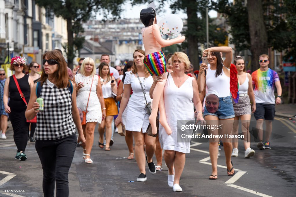 People Make Their Way To Watch Todays Brighton Pride Parade On News