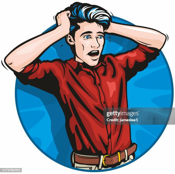 Pop Art Surprised Man Fotografías E Imágenes De Stock Getty Images