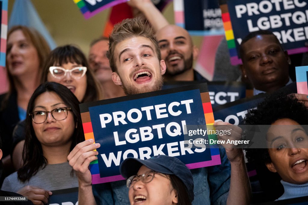 Activists Rally In Support Of Lgbtq Rights At New York City Hall On