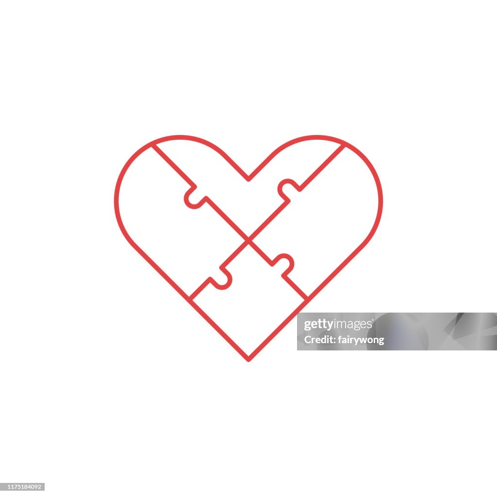 Heart Shaped Jigsaw Puzzle Icon High-Res Vector Graphic - Getty Images Heart Shaped Jigsaw Puzzle Icon High-Res Vector Graphic - Getty Images