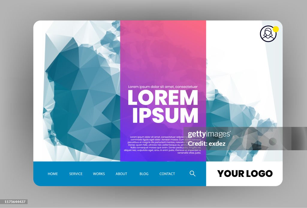 Modern Website Template Design High-Res Vector Graphic - Getty Images Modern Website Template Design High-Res Vector Graphic - Getty Images