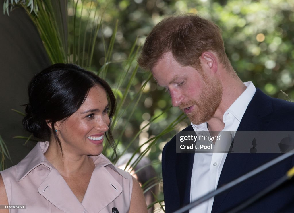 Prince Harry Duke Of Sussex And Meghan Duchess Of Sussex Visit The