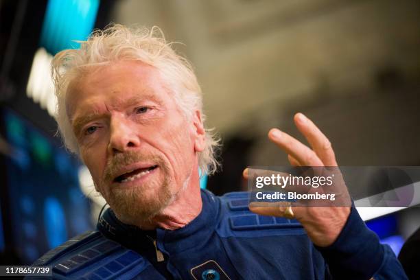 Virgin Group Founder Richard Branson Interview Photos And Premium High