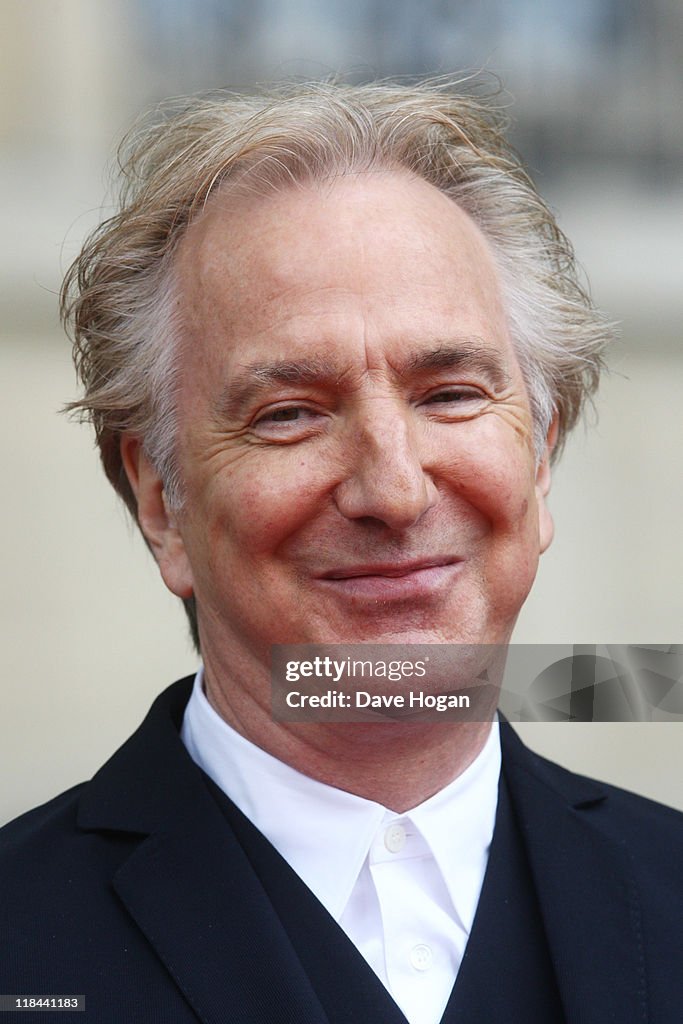 Alan Rickman Attends The World Premiere Of Harry Potter And The Photo Dactualité Getty Images