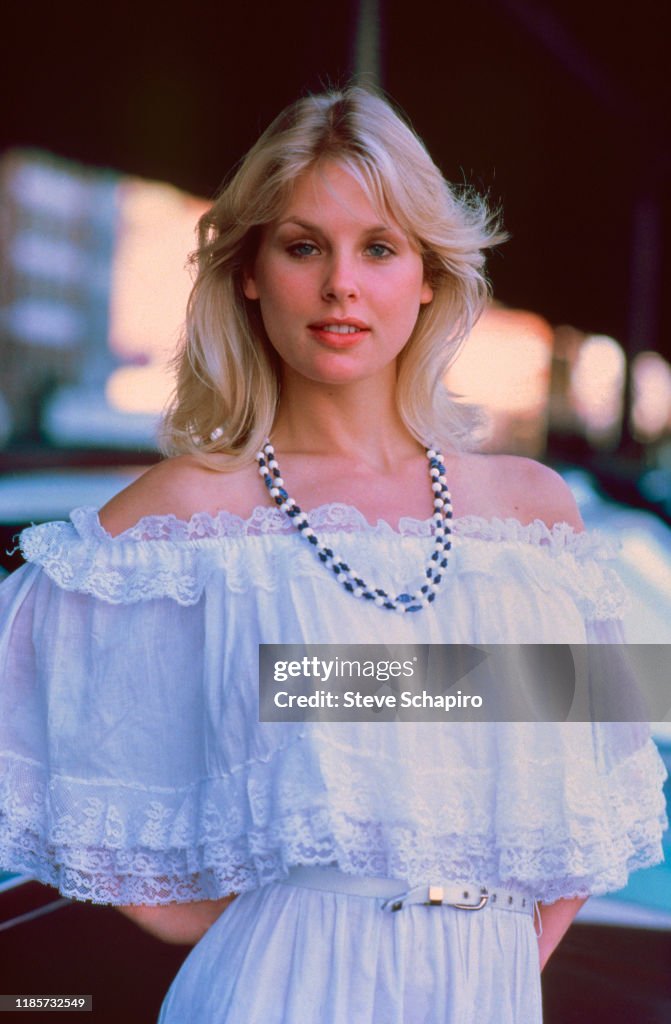 Portrait Of Canadian Actress Dorothy Stratten On The Set Of The Film