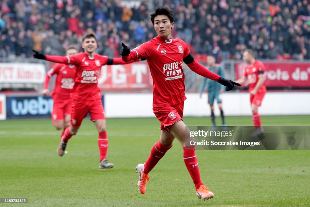 Keito Nakamura Of Fc Twente Celebrates 1 0 During The Dutch News