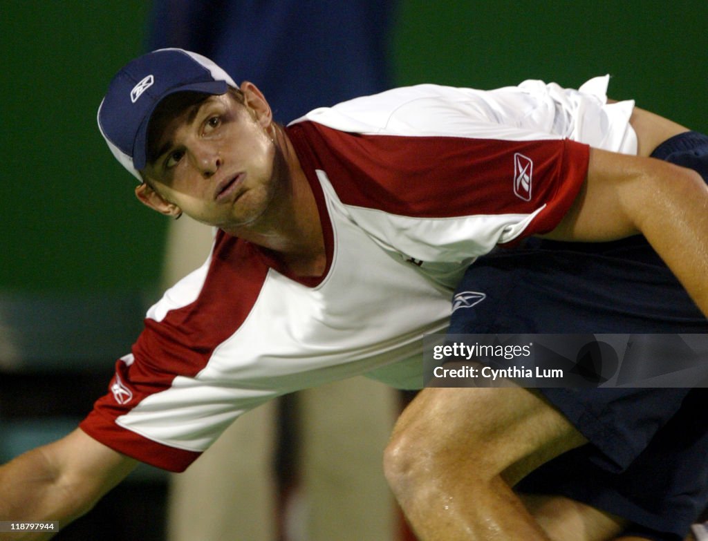 Andy Roddick During His Quarter Final Match Against Marat Safin News Photo Getty Images