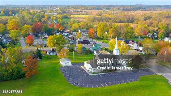 Scenic Small Town Nestled Amid Fertile Valley In Beautiful Rural ... Scenic Small Town Nestled Amid Fertile Valley In Beautiful Rural ...