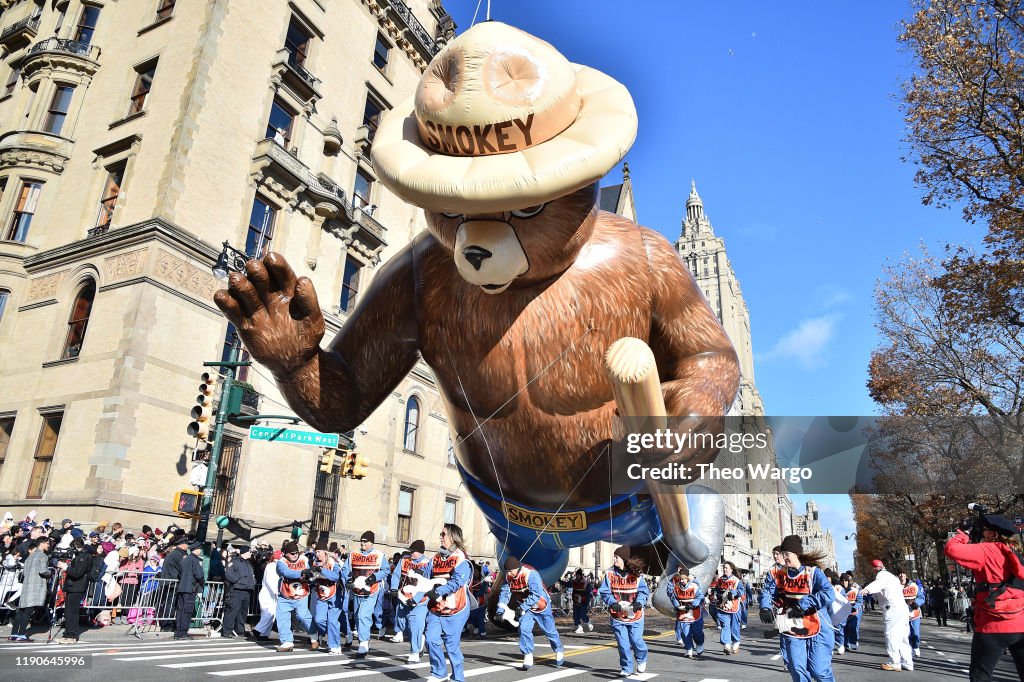 Smokey The Bear At The 93rd Annual Macys Thanksgiving Day Parade On