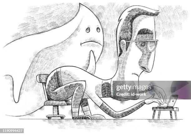 Scary Computer Cartoon Photos And Premium High Res Pictures Getty Images
