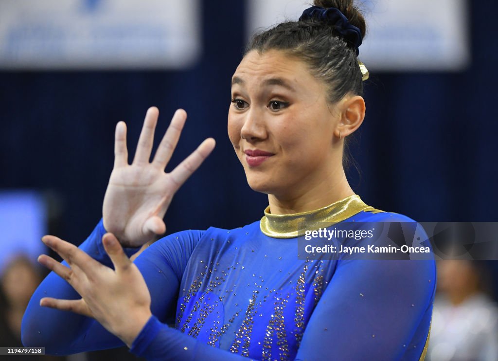 Kyla Ross Performs The Floor Exercise During Ucla Gymnastics Meet The